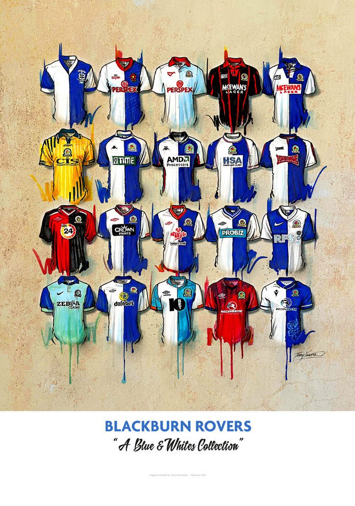 Blackburn Rovers Limited Edition Football Art Prints - Exclusive Art ...