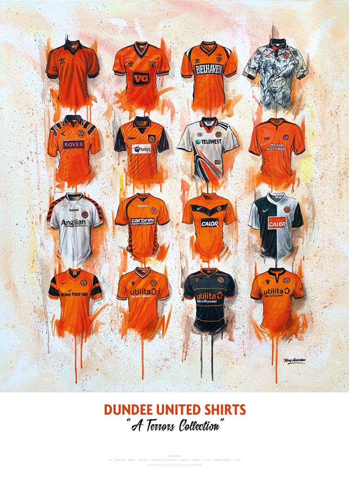 Dundee United Football Shirts Art | Terry Kneeshaw – Terry Kneeshaw Art