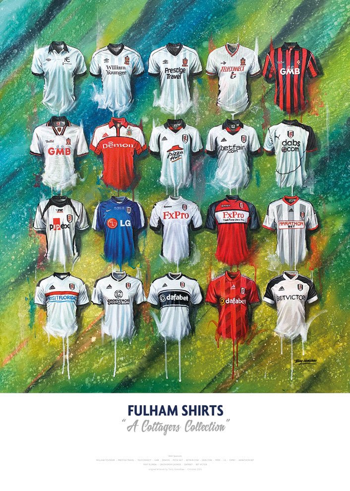 Fulham FC Football Shirts Art | Terry Kneeshaw – Terry Kneeshaw Art