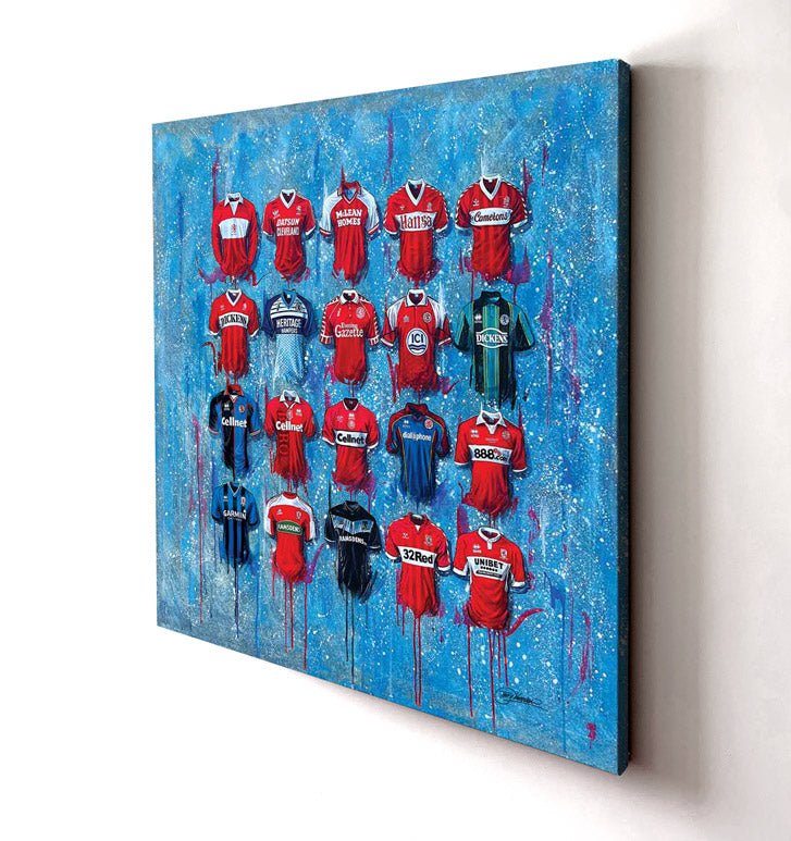 Middlesbrough FC Shirts | Terry Kneeshaw Football Art – Terry Kneeshaw Art
