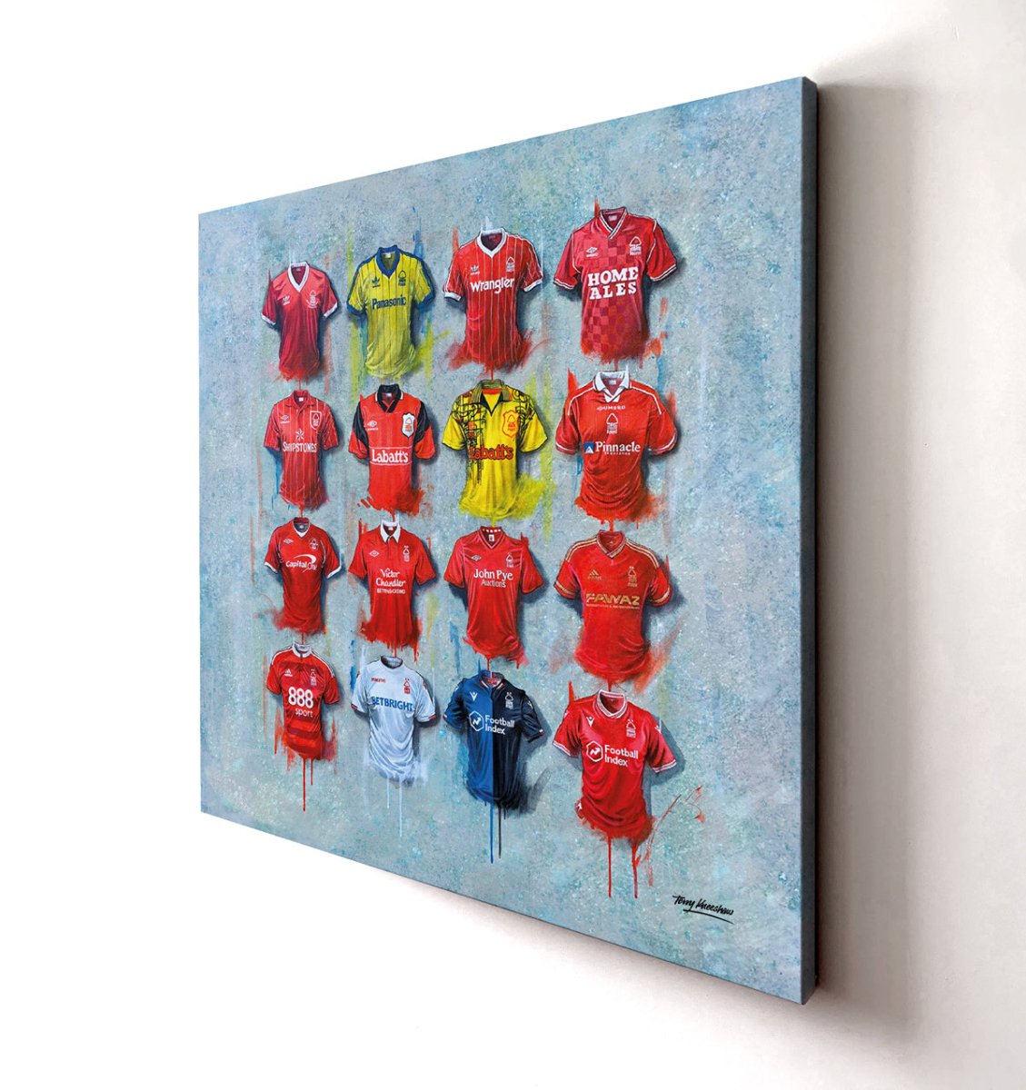 Nottingham Forest 30x30 Canvas | Reds Wall Art – Terry Kneeshaw Art